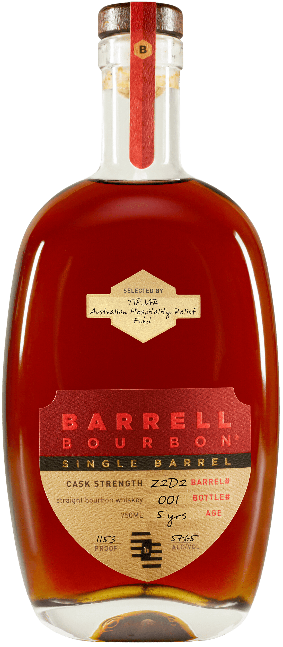 Barrell Craft Spirits Z2D2 Single Barrel Bourbon Whisky (750mL ...