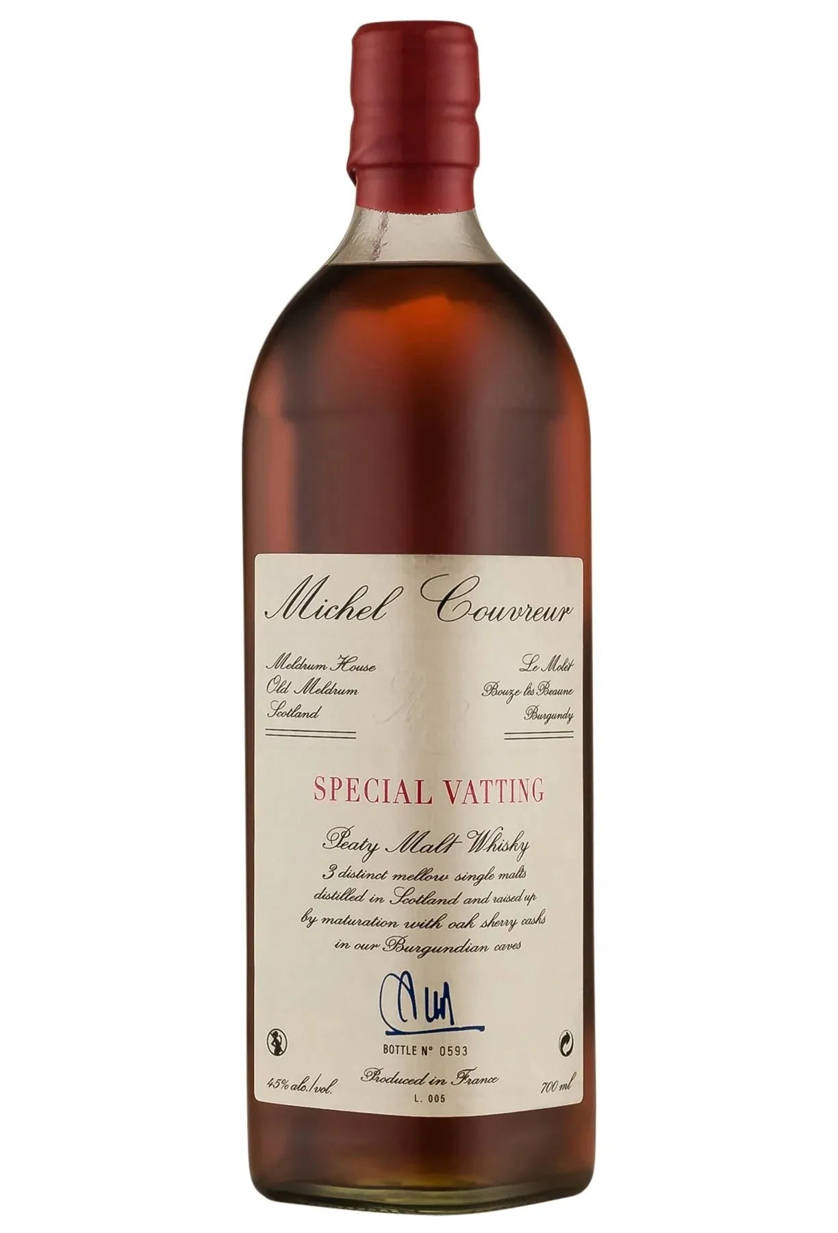Michel Couvreur Special Vatting Peaty Malt Whisky (700ml) | Liquor Loot