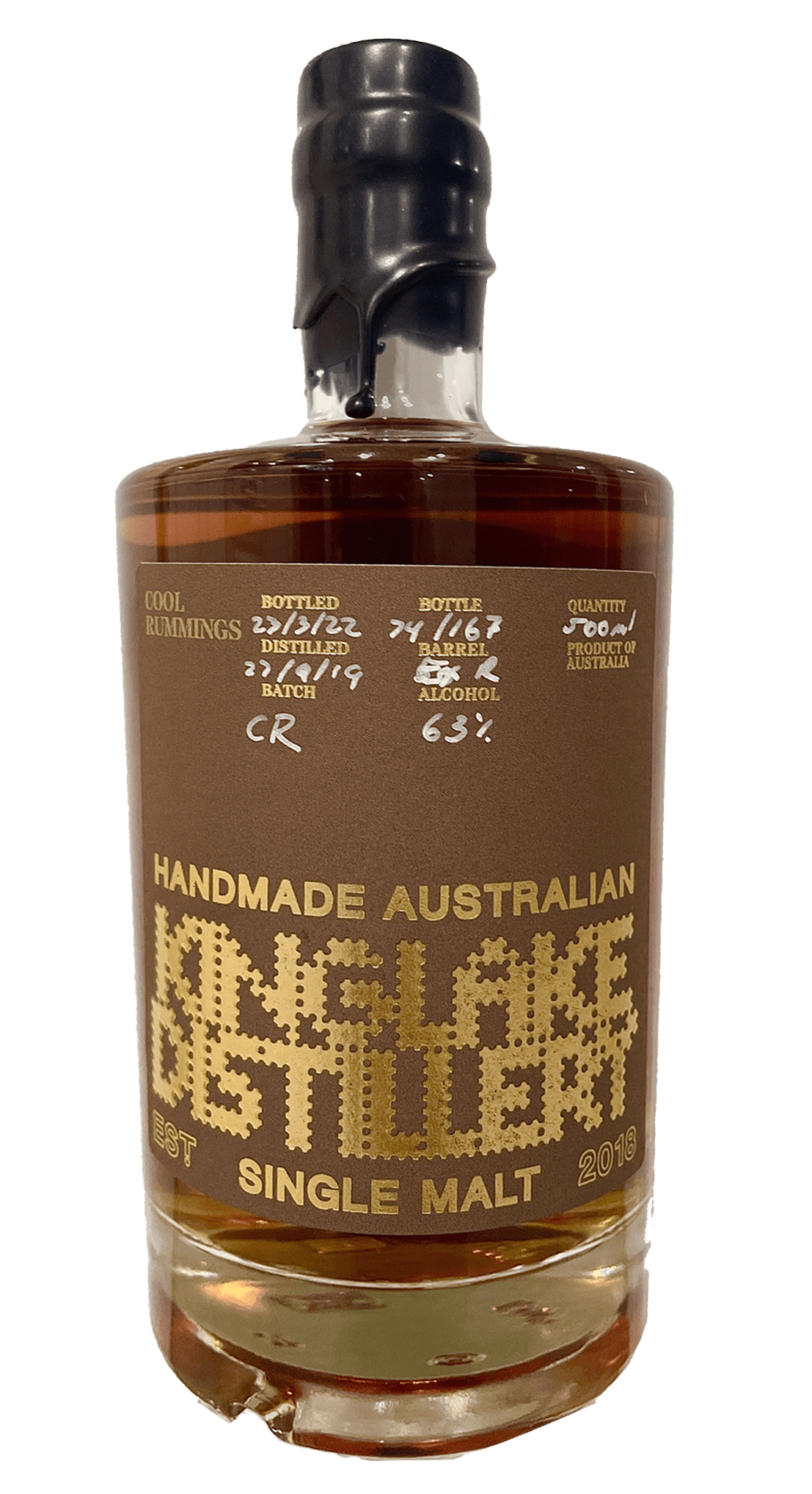 Kinglake 'Cool Rummings' Single Malt Whisky (500mL) | Liquor Loot