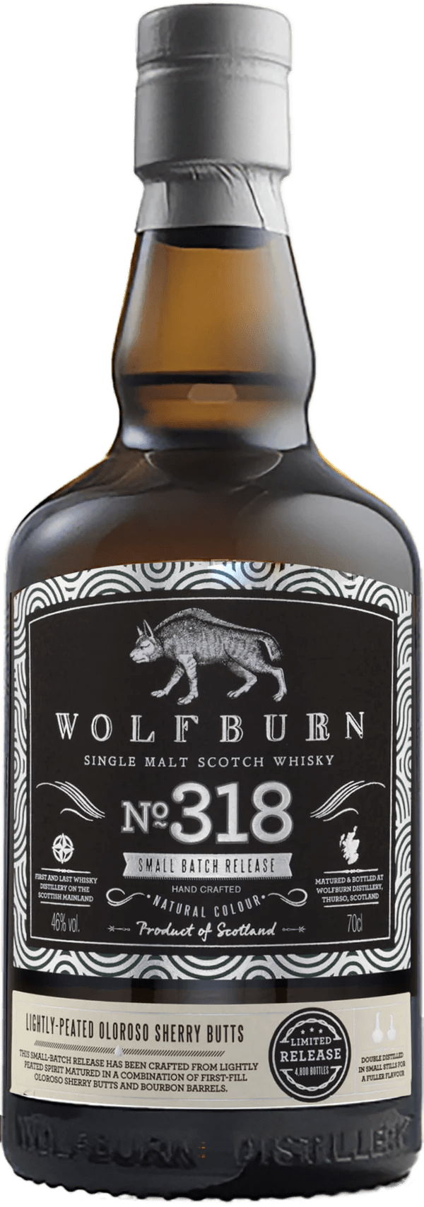 Wolfburn Batch No.318 Single Malt Scotch Whisky (700mL) | Liquor Loot